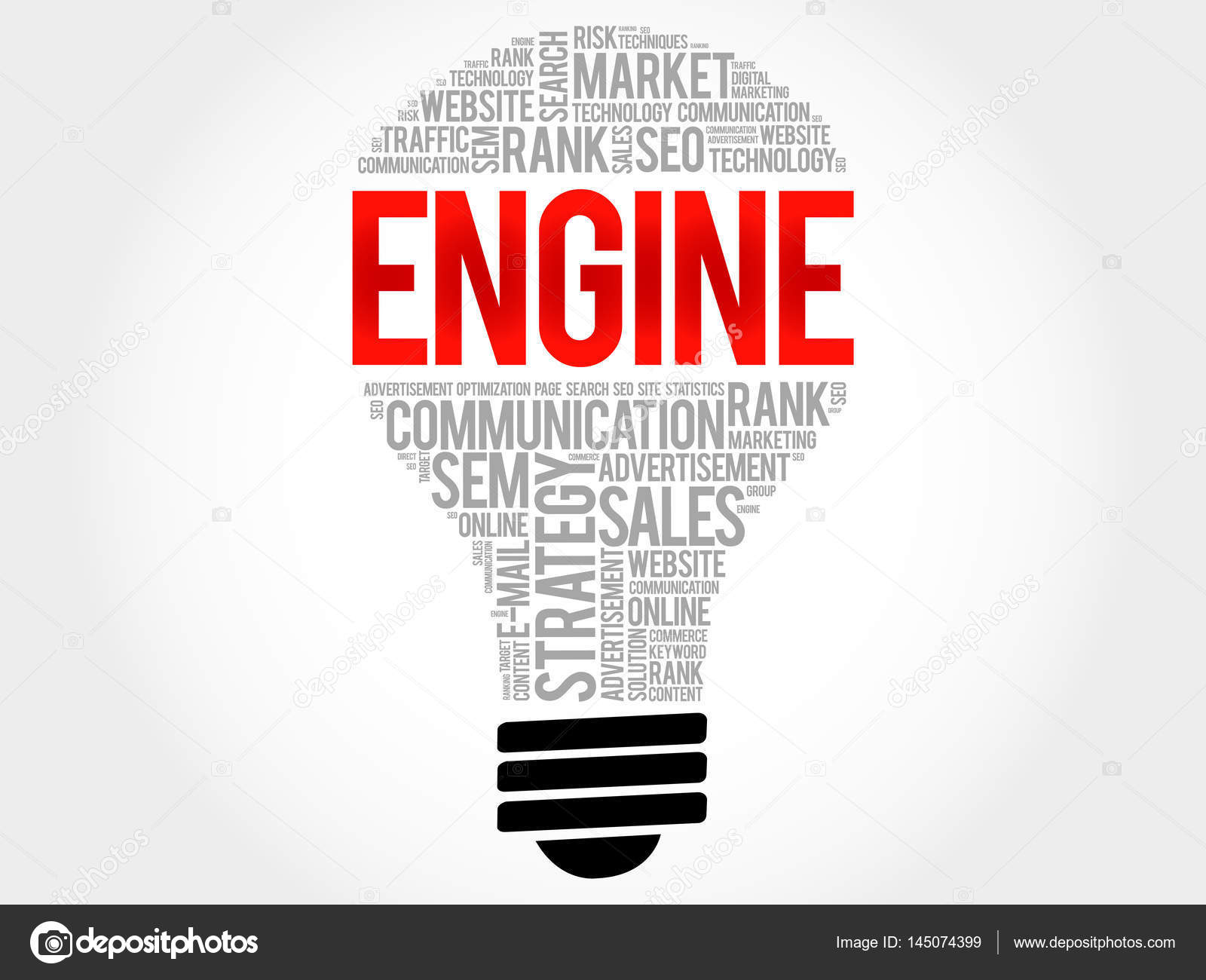 ENGINE bulb word cloud collage Stock Vector Image by ©dizanna #145074399