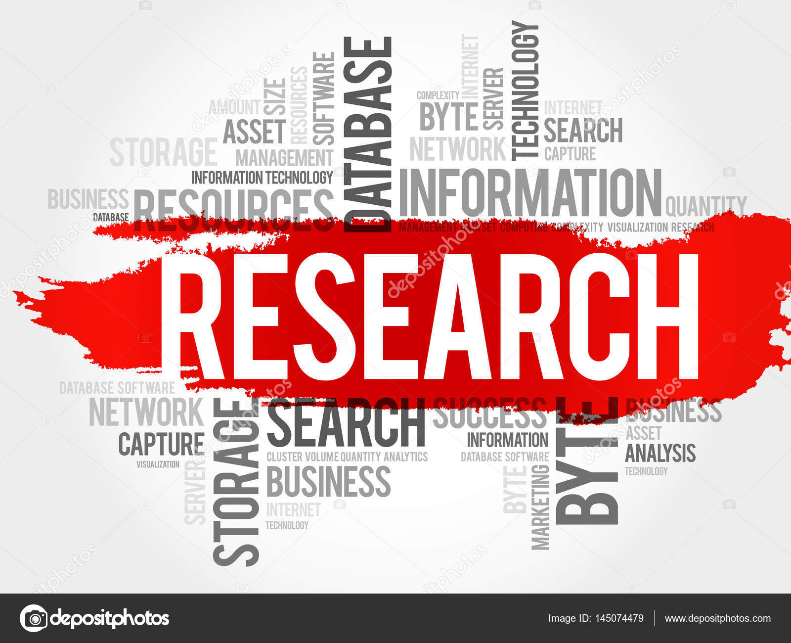Research word cloud Stock Vector by ©dizanna 145074479