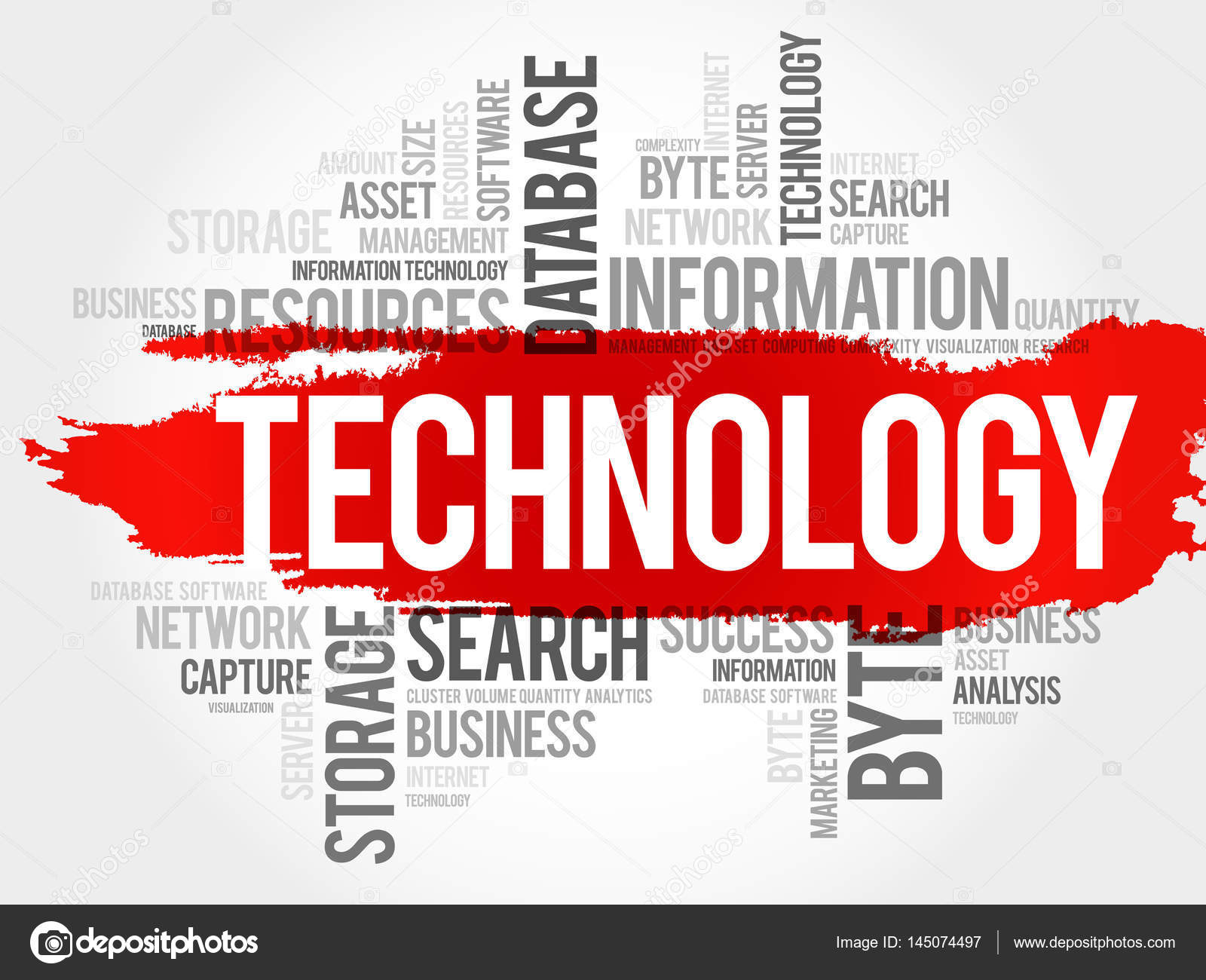 Technology word cloud Stock Vector Image by ©dizanna #145074497