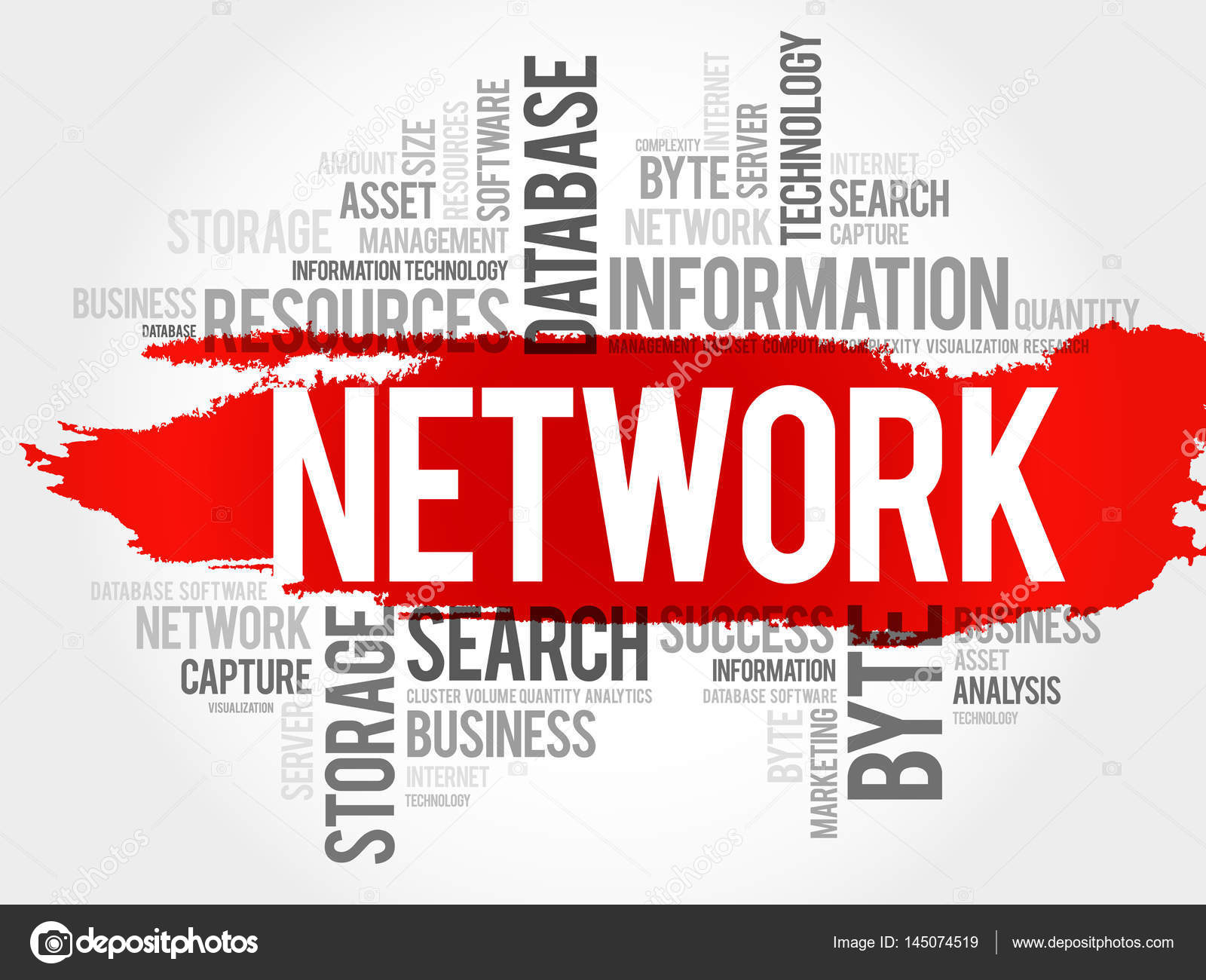 Network word cloud Stock Vector by ©dizanna 145074519