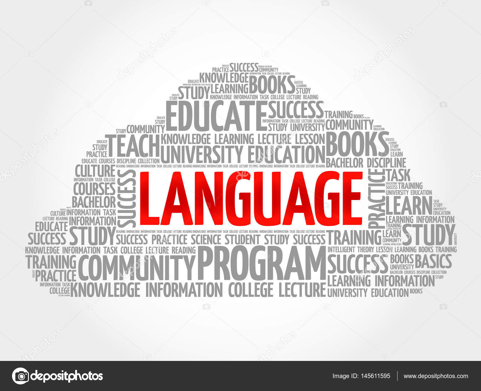 LANGUAGE word cloud collage Stock Vector Image by ©dizanna #145611595
