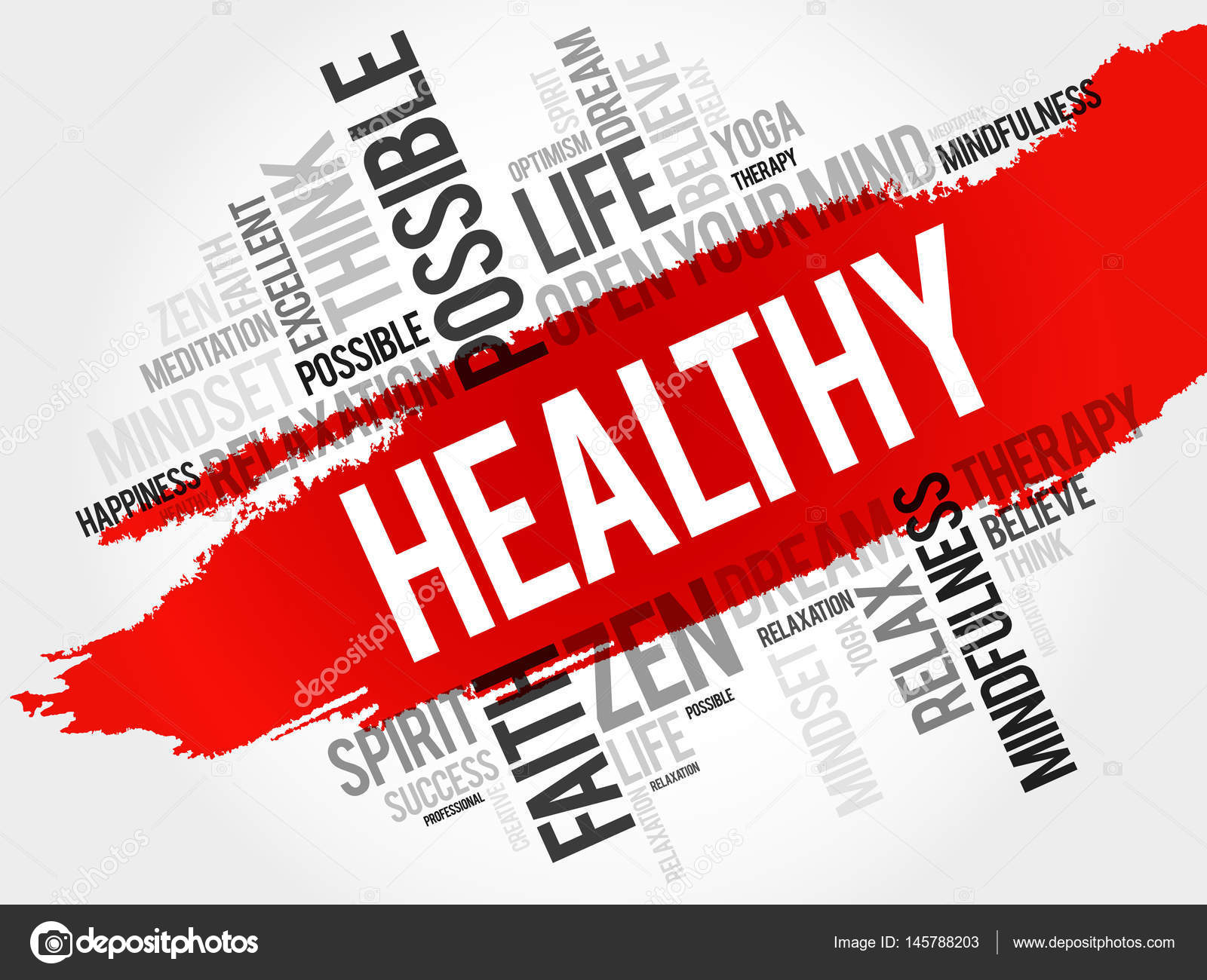 Healthy word cloud collage Stock Vector by ©dizanna 145788203