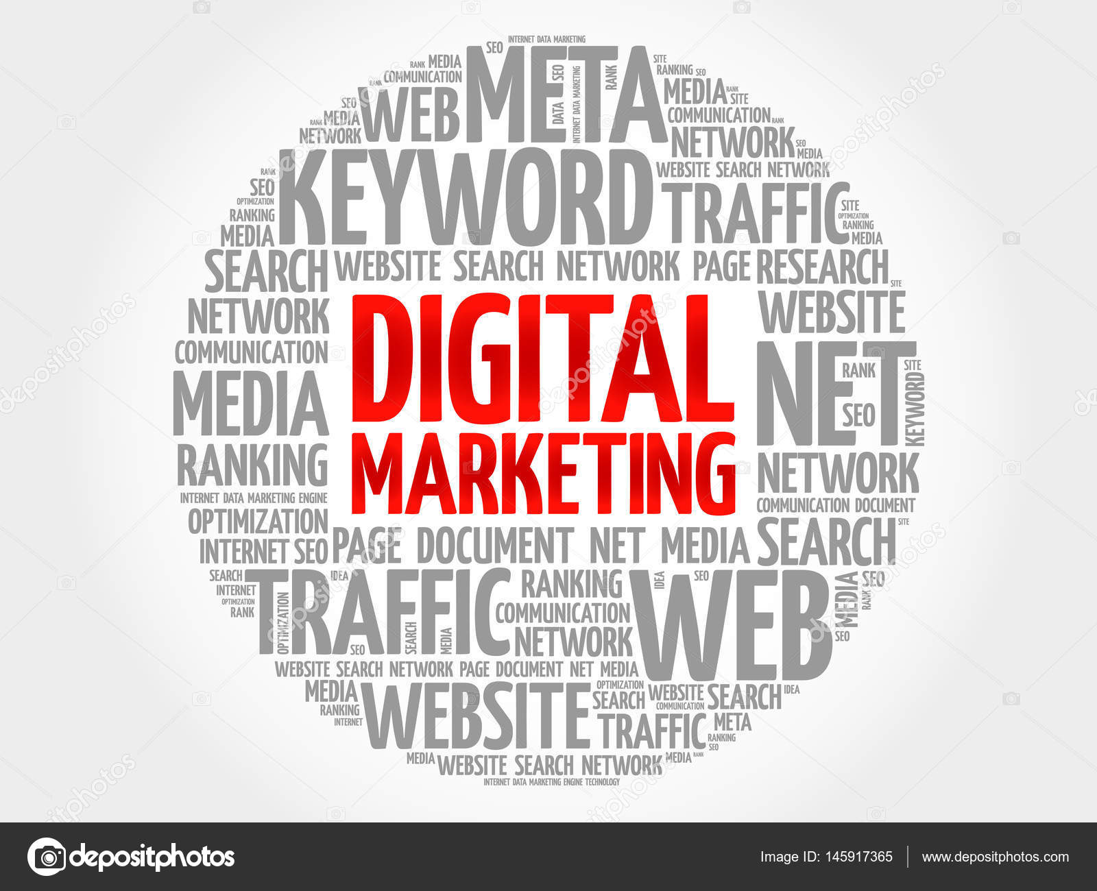 Digital Marketing word cloud collage Stock Vector by ©dizanna 145917365
