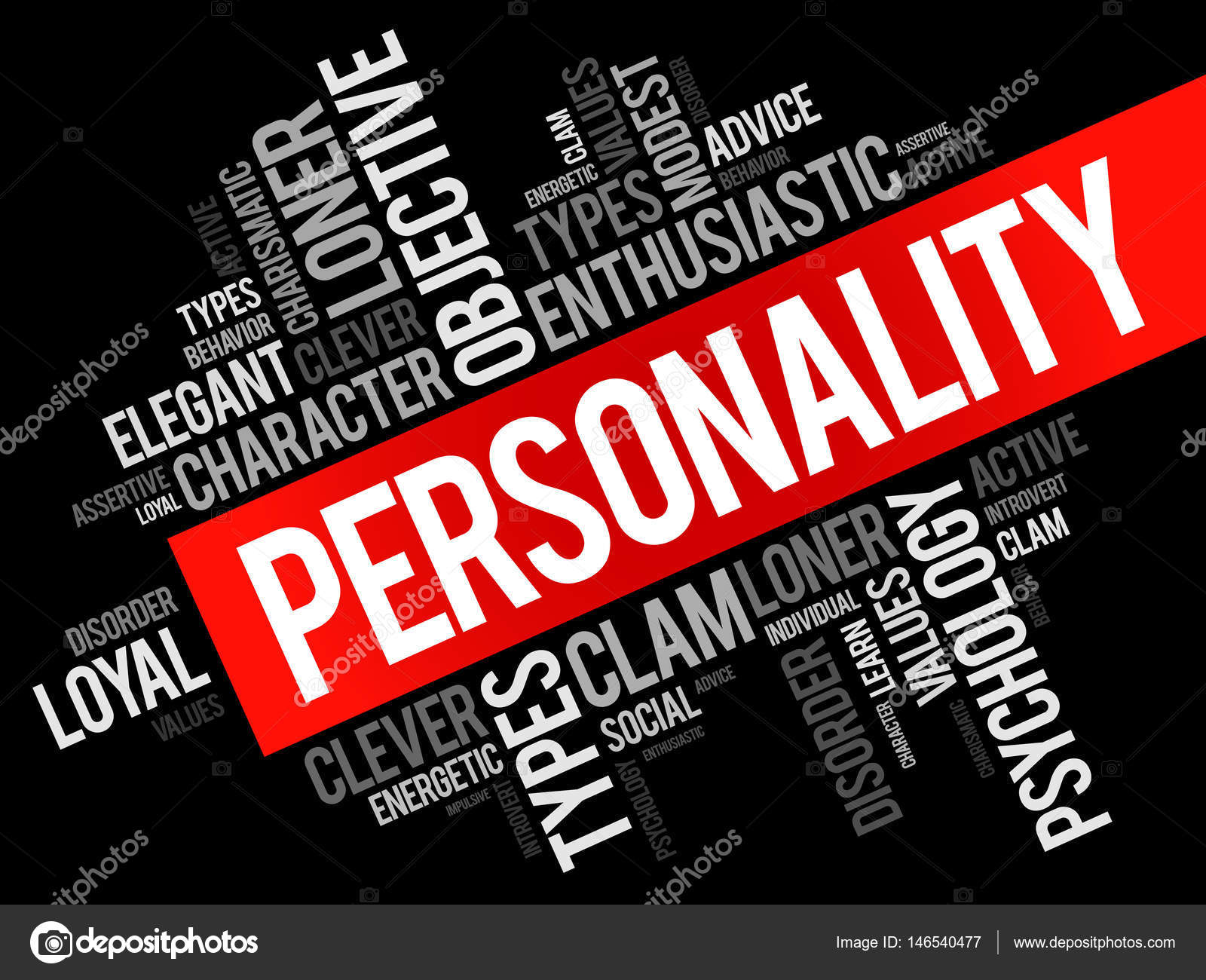 Personality word cloud collage Stock Vector Image by ©dizanna #146540477