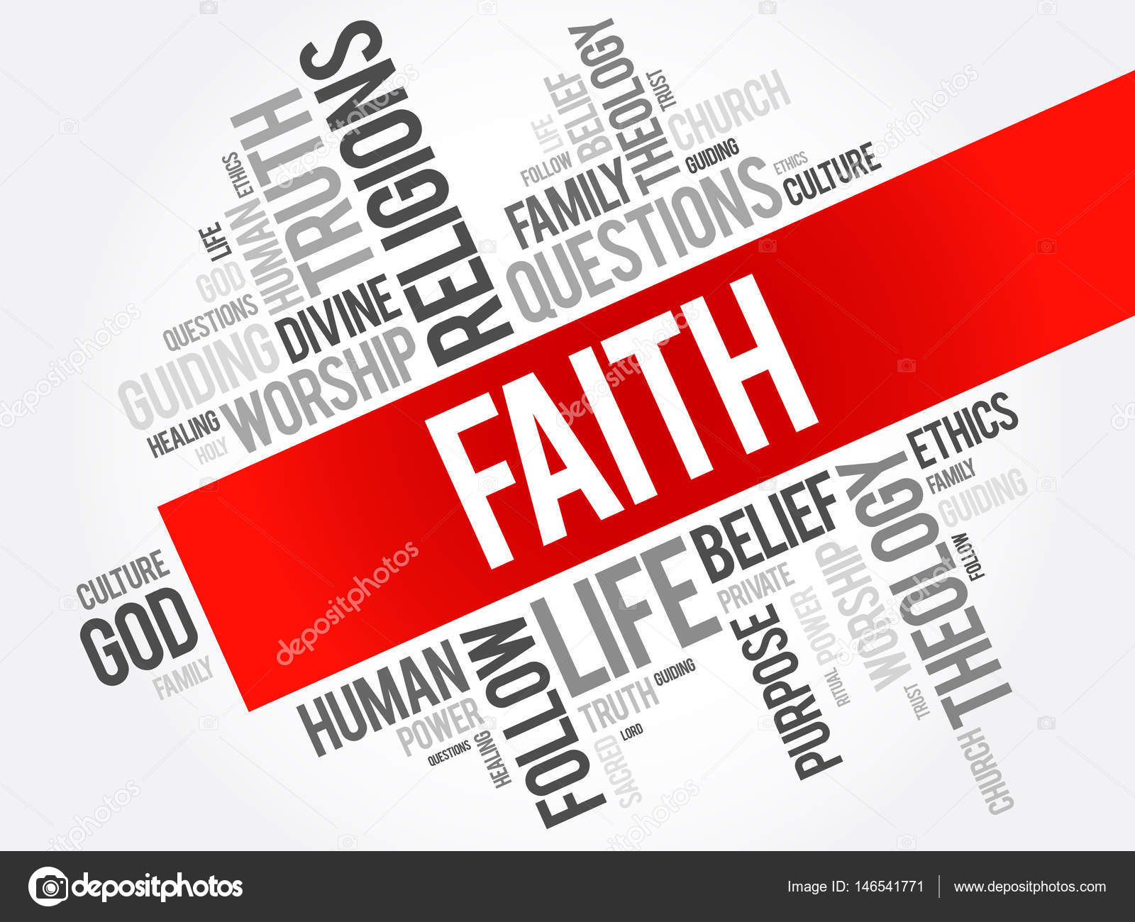 Faith word cloud collage Stock Vector Image by ©dizanna #146541771