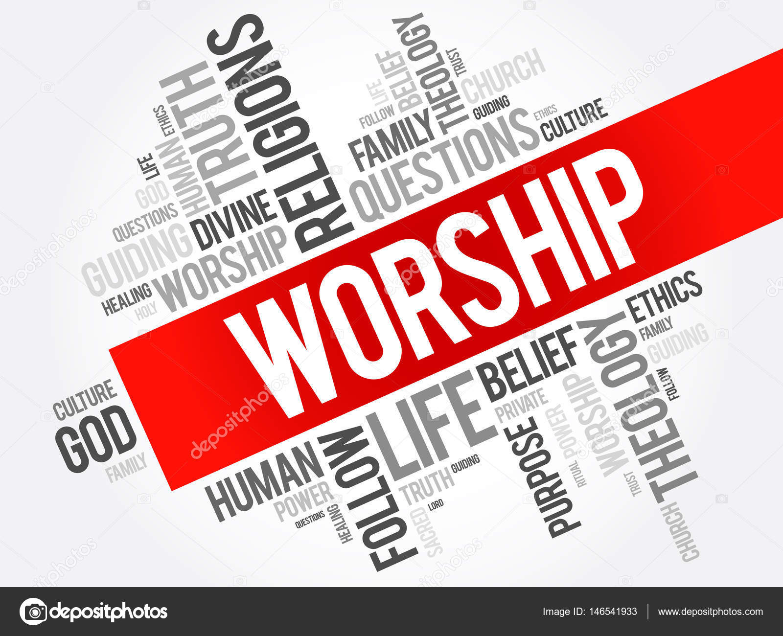 Worship word cloud collage Stock Vector Image by ©dizanna #146541933
