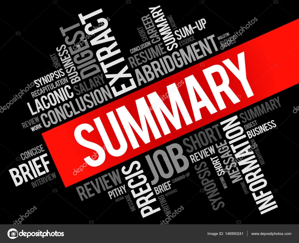 Summary word cloud collage Stock Vector Image by ©dizanna #146950241