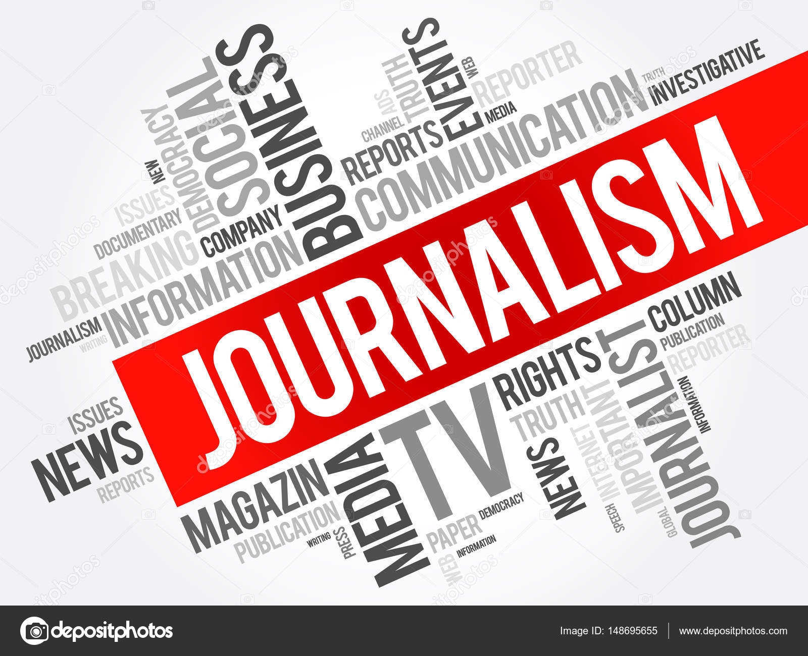 Journalism word cloud collage Stock Vector by ©dizanna 148695655