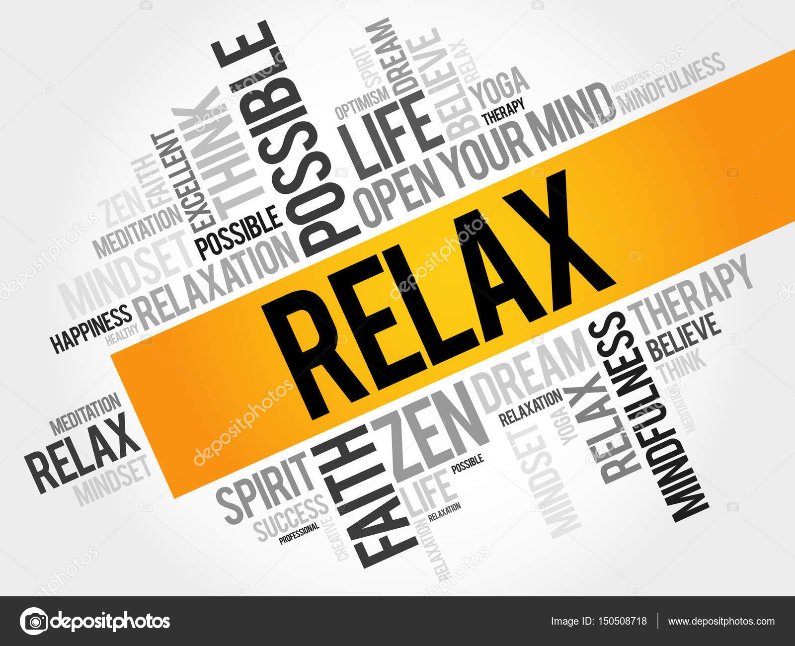 Relax word cloud Stock Vector by ©dizanna 150508718