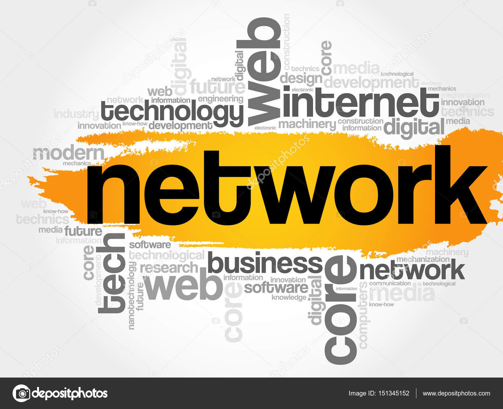 Network word cloud, technology concept Stock Vector by ©dizanna 151345152