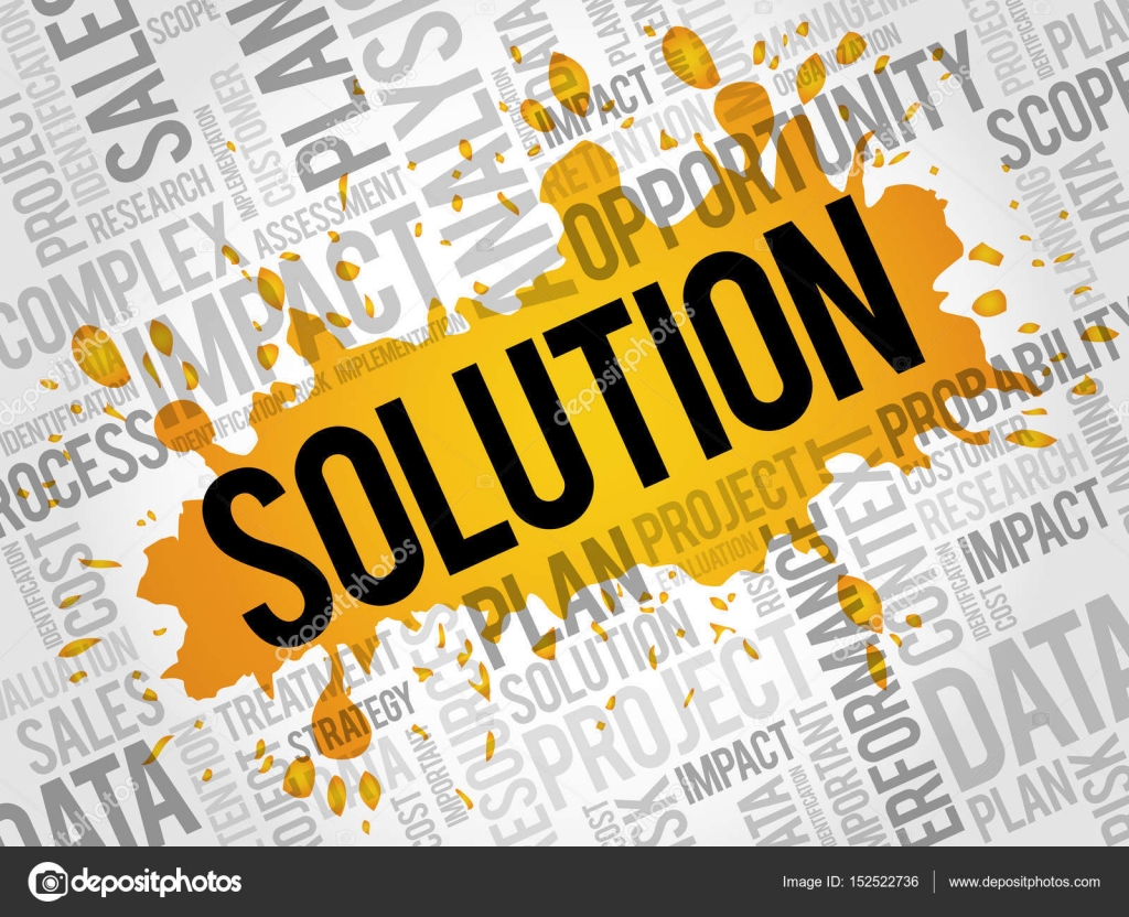 SOLUTION word cloud collage Stock Vector Image by ©dizanna #152522736