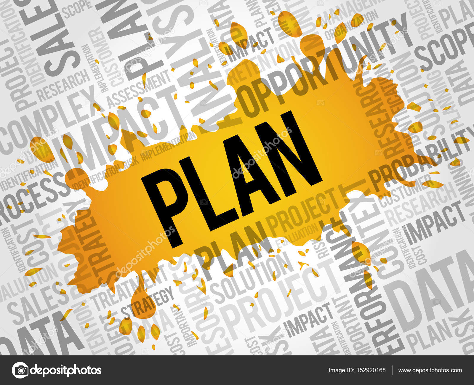 PLAN word cloud Stock Vector Image by ©dizanna #152920168