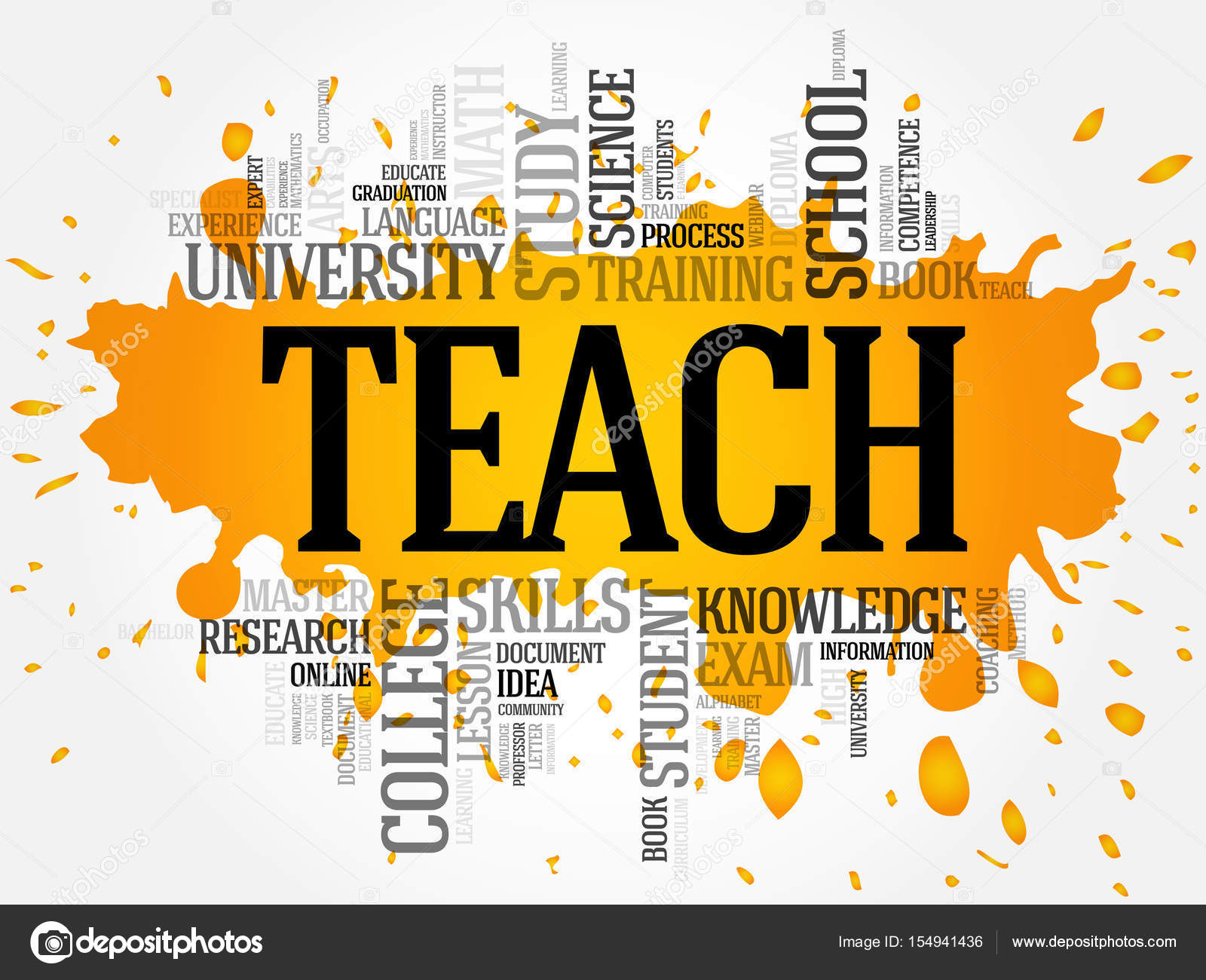 TEACH word cloud Stock Vector Image by ©dizanna #154941436