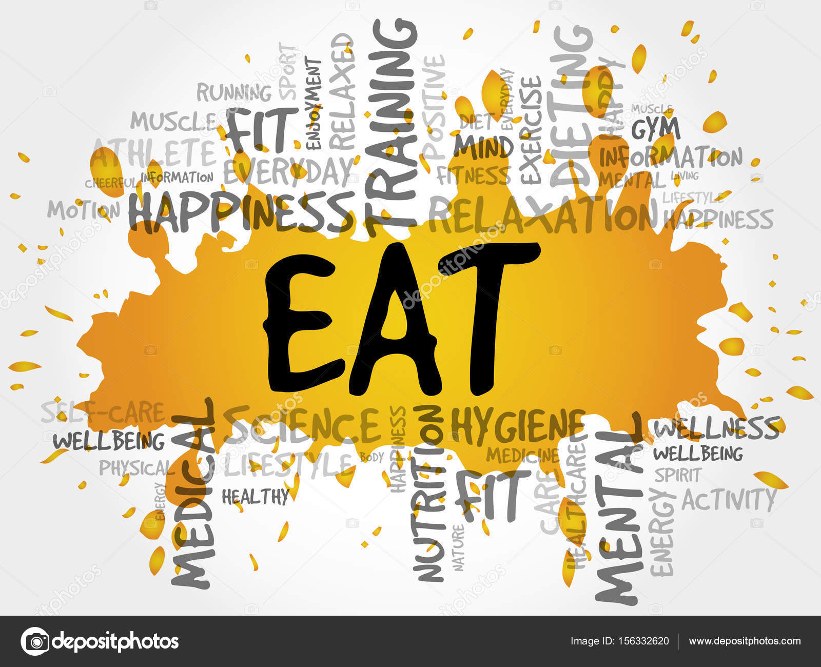 EAT word cloud background Stock Vector by ©dizanna 156332620