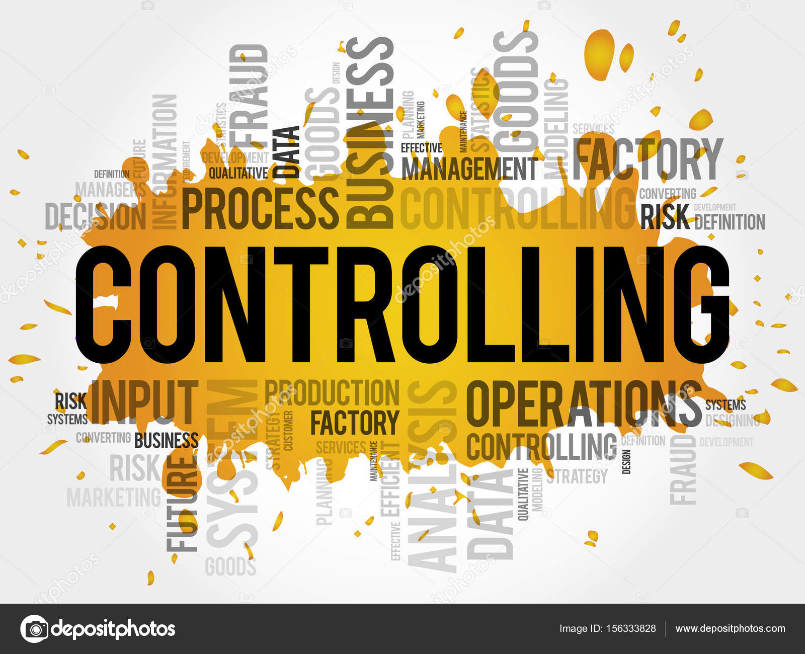 Controlling word cloud collage Stock Vector Image by ©dizanna #156333828