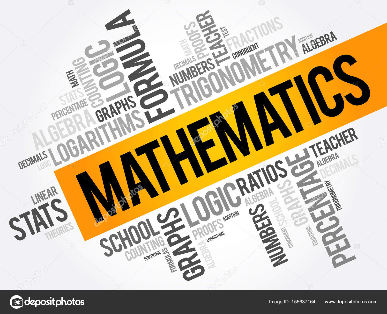 Matemáticas palabra nube collage Vector de stock #156637164 de ©dizanna
