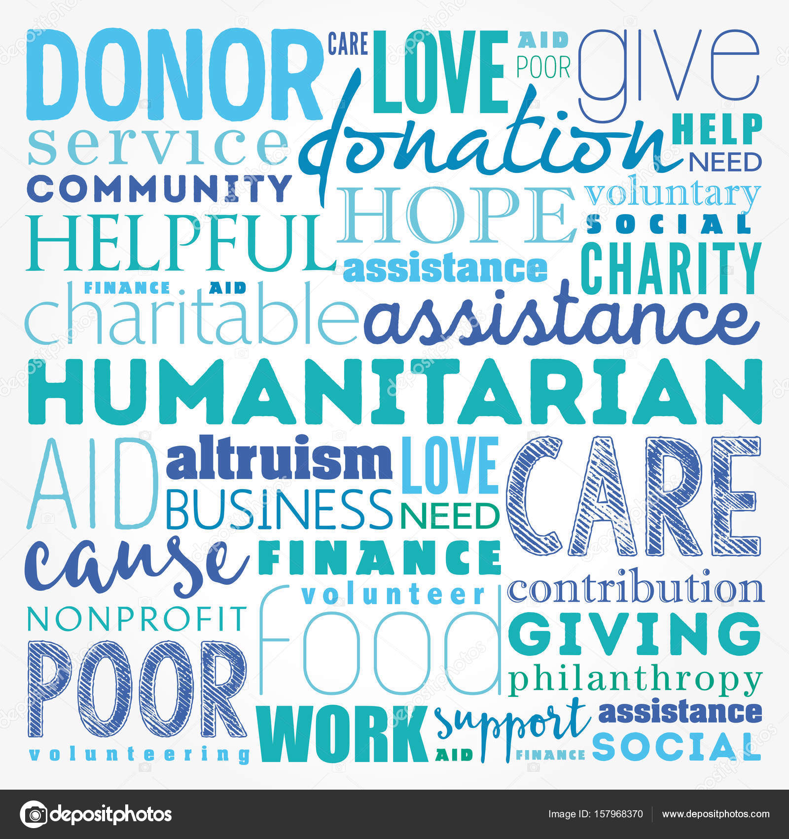Humanitarian word cloud collage Stock Vector Image by ©dizanna #157968370