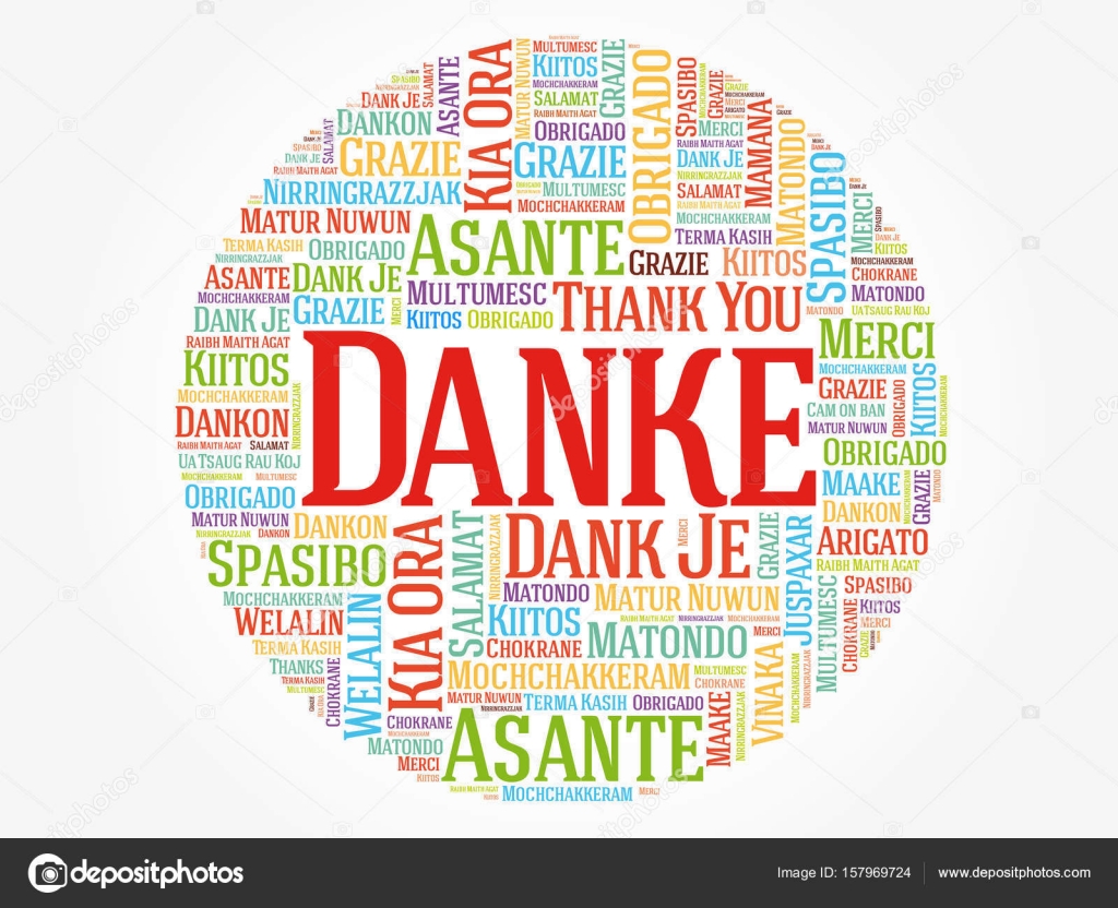 Danke Gracias En Alemán Vector De Stock 157969724 De ©dizanna