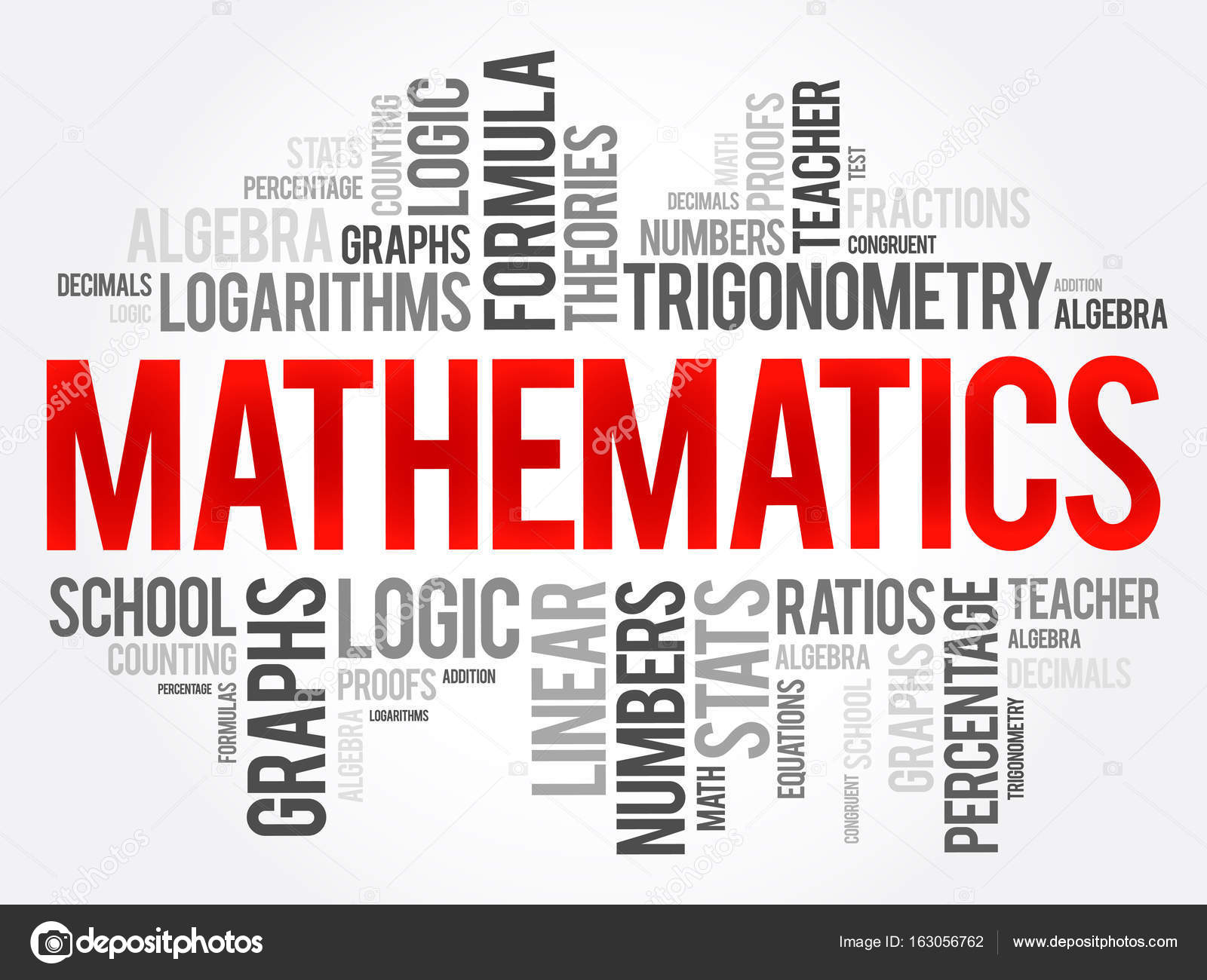 Mathematics word cloud collage Stock Vector Image by ©dizanna #163056762