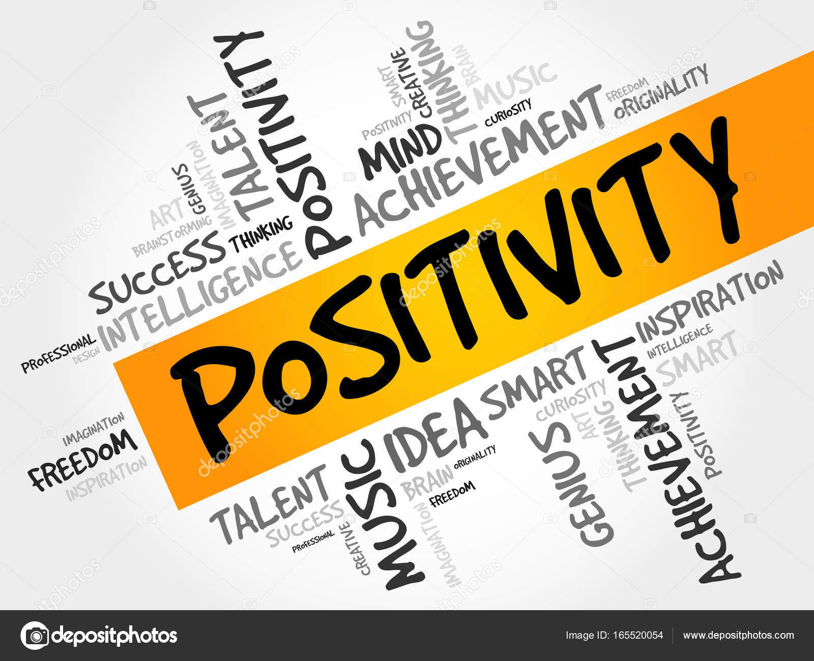 Positivity word cloud collage Stock Vector Image by ©dizanna #165520054