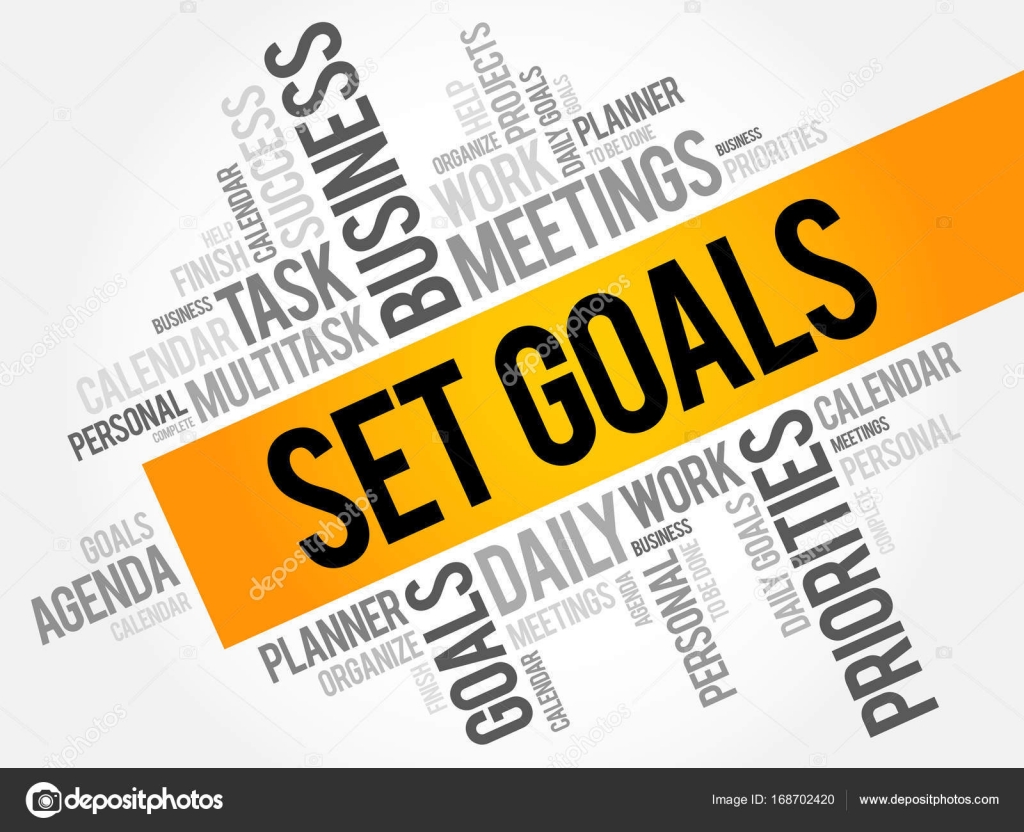 Set Goals word cloud collage Stock Vector by ©dizanna 168702420