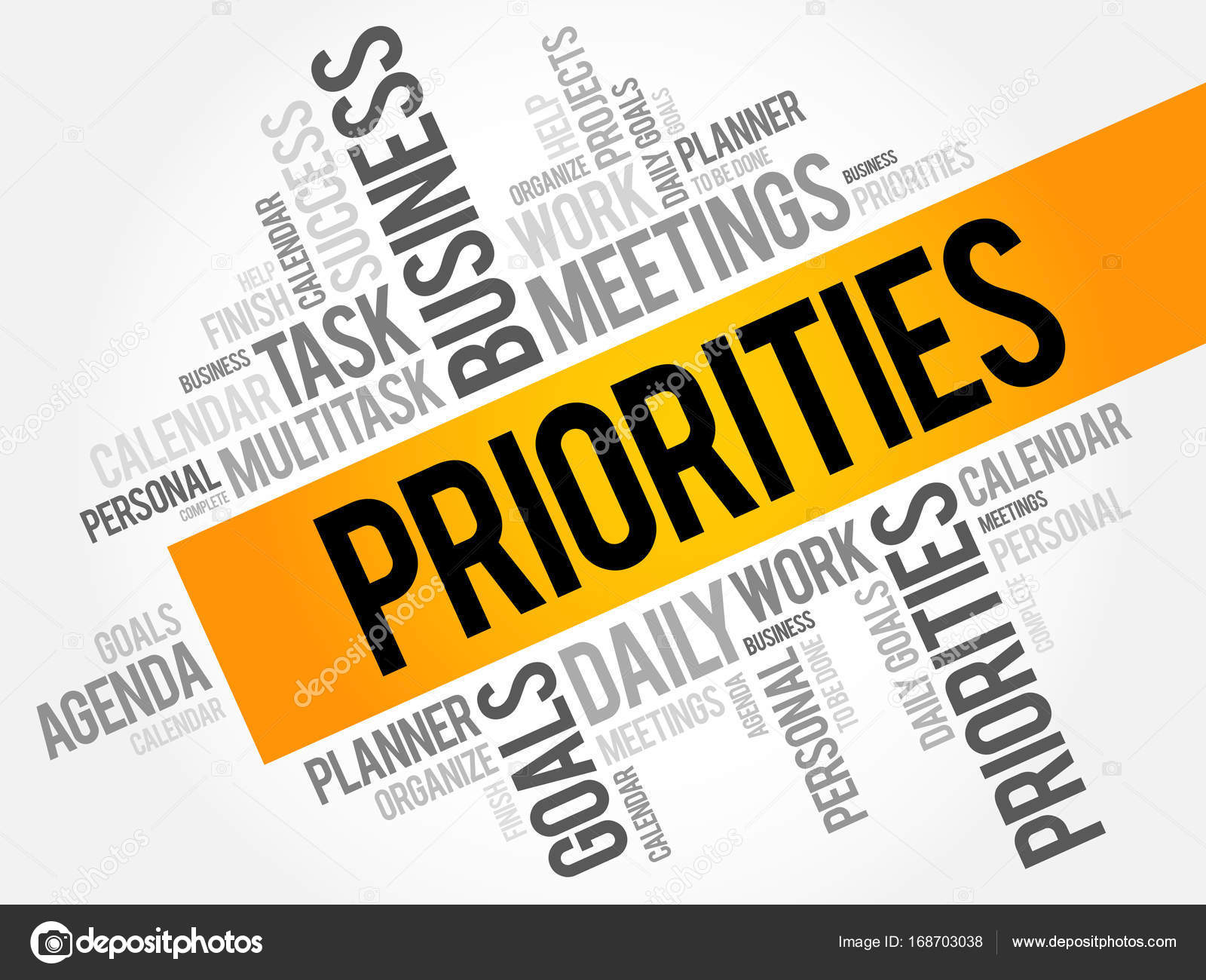 PRIORITIES word cloud collage Stock Vector Image by ©dizanna #168703038