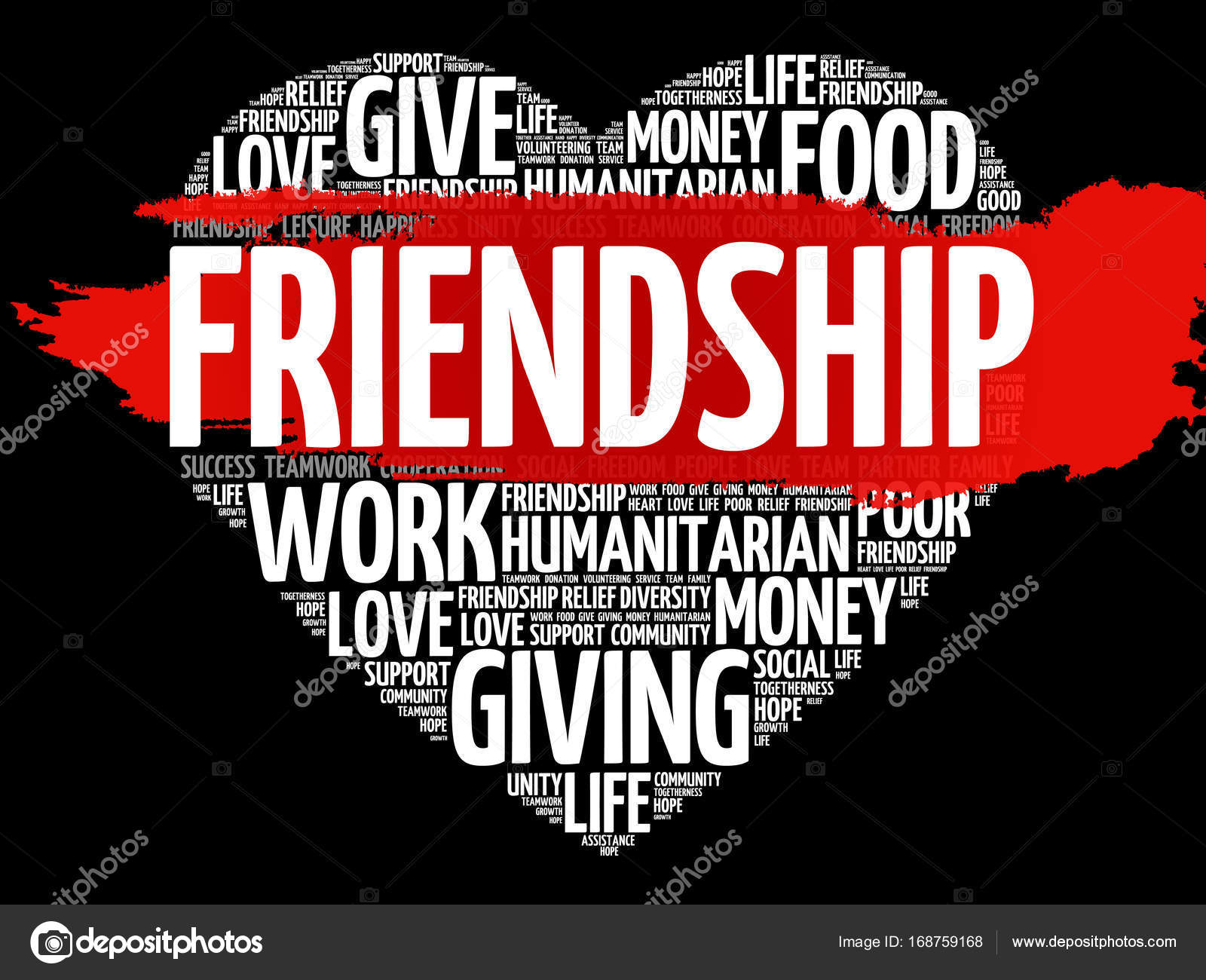 Friendship word cloud collage Stock Vector Image by ©dizanna #168759168