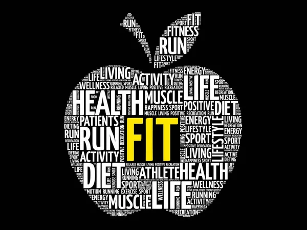 FIT word cloud background Stock Vector by ©dizanna 106950456