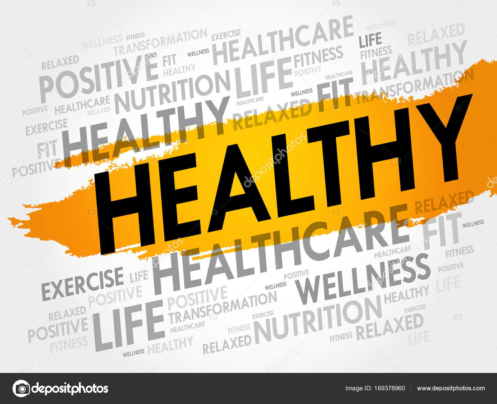HEALTHY word cloud collage Stock Vector Image by ©dizanna #169378960