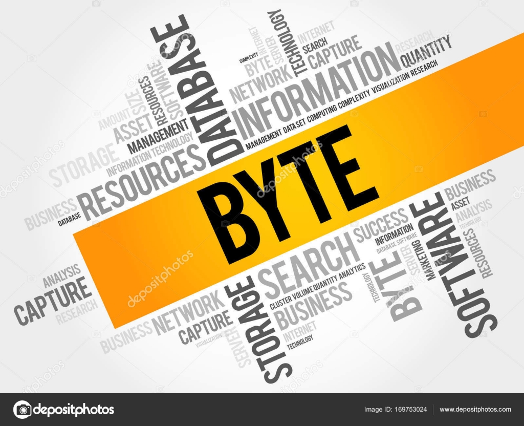 Byte word cloud collage Stock Vector Image by ©dizanna #169753024