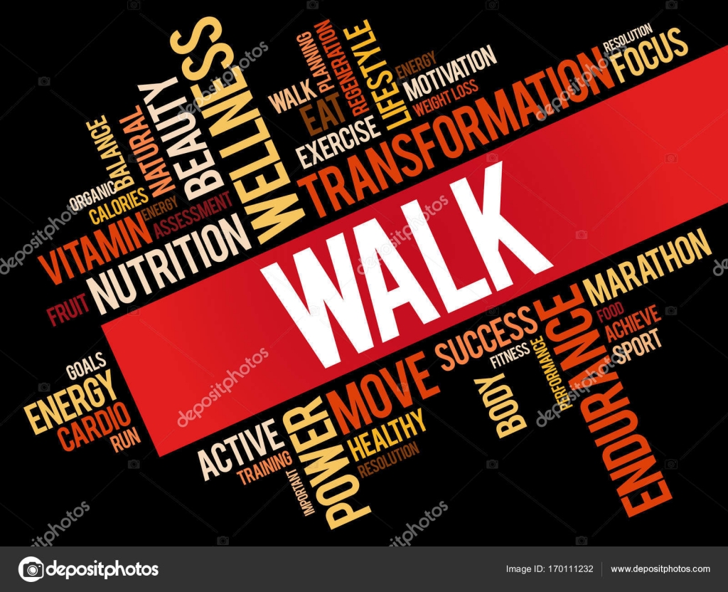 WALK word cloud, fitness Stock Vector by ©dizanna 170111232