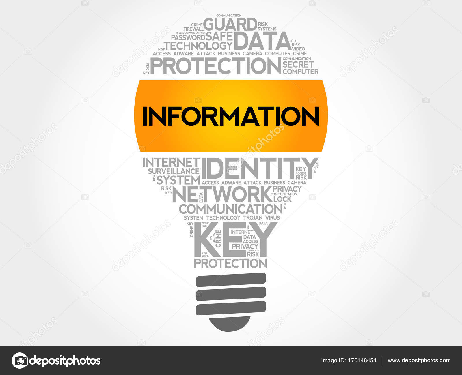 INFORMATION bulb word cloud Stock Vector by ©dizanna 170148454