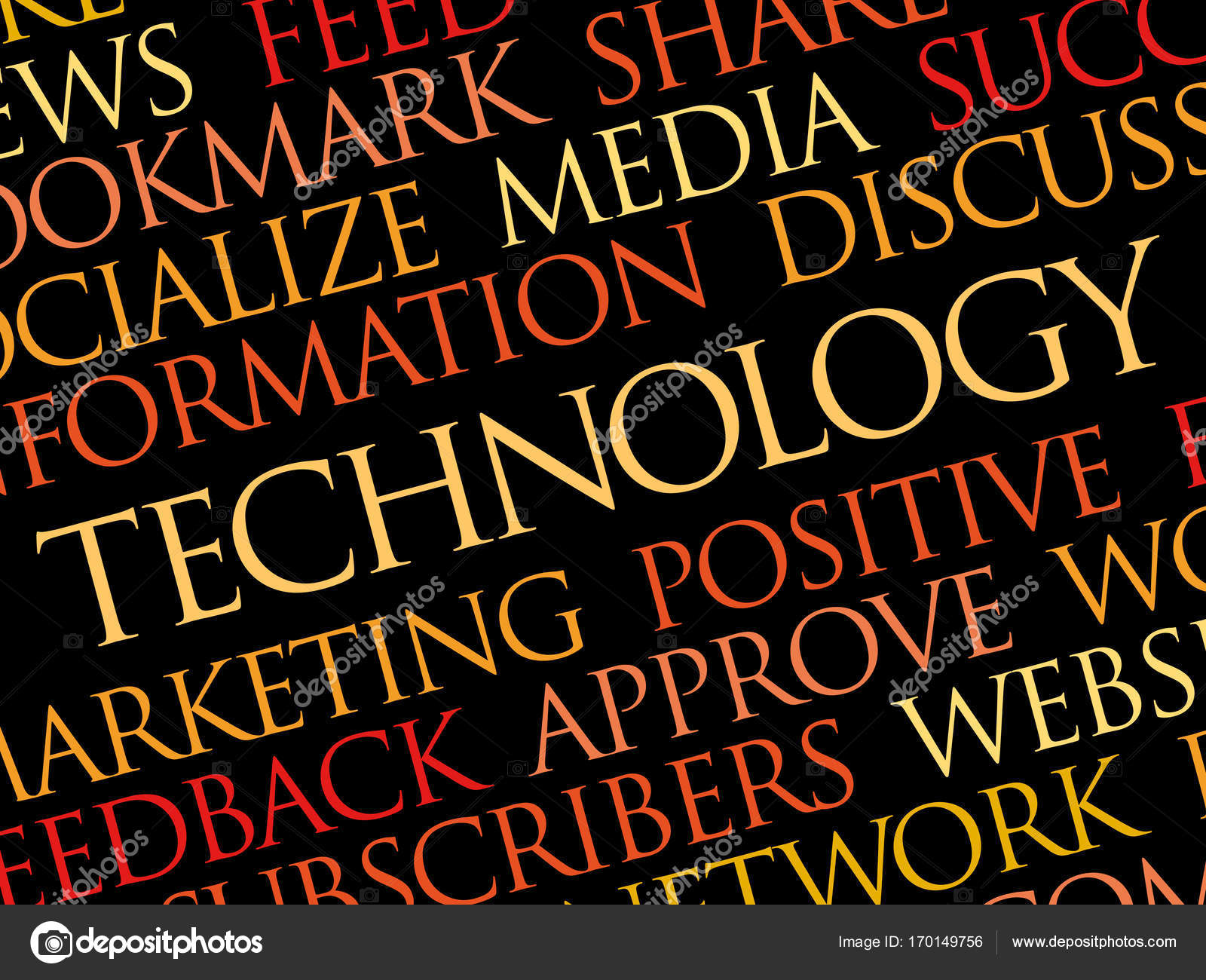Technology word cloud collage Stock Vector Image by ©dizanna #170149756