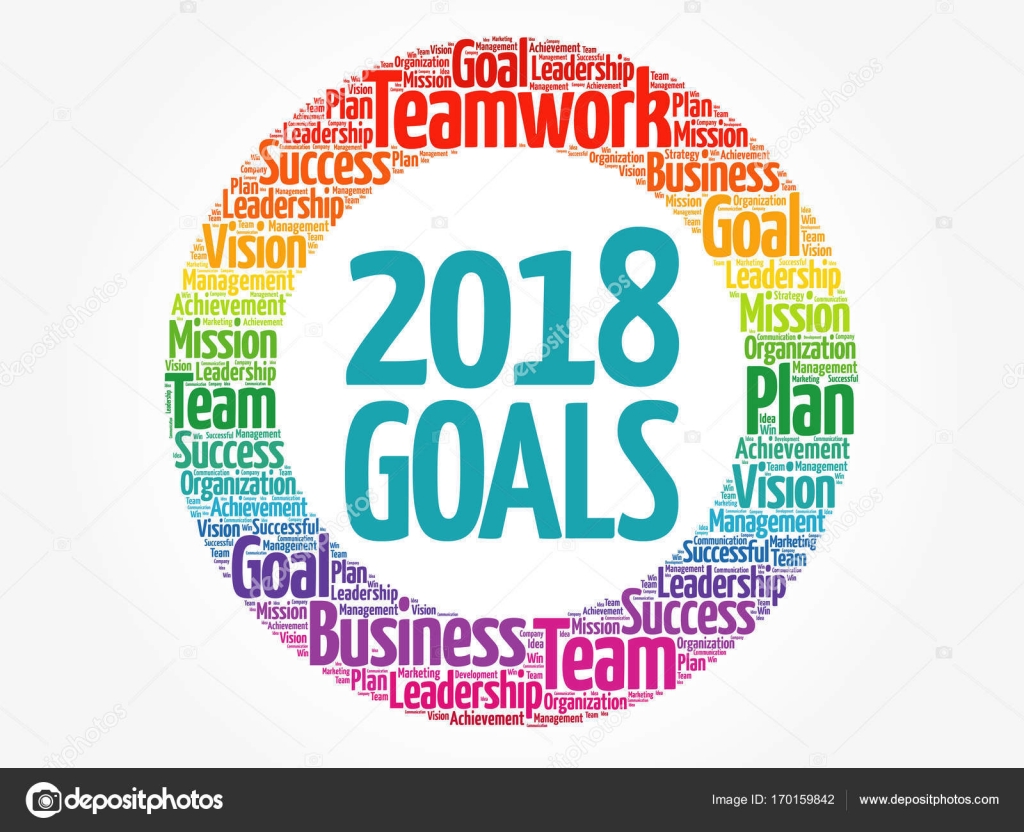 2018 Goals word cloud collage Stock Vector by ©dizanna 170159842