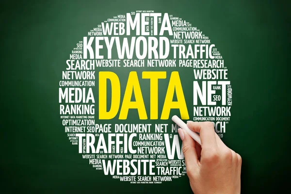 DATA word cloud with magnifying glass — Stock Photo © dizanna #101408876