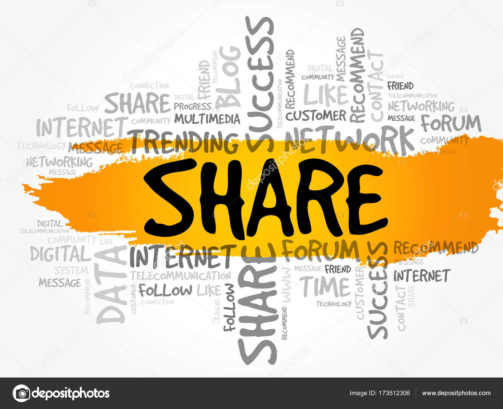 Share word cloud Stock Vector Image by ©dizanna #173512306