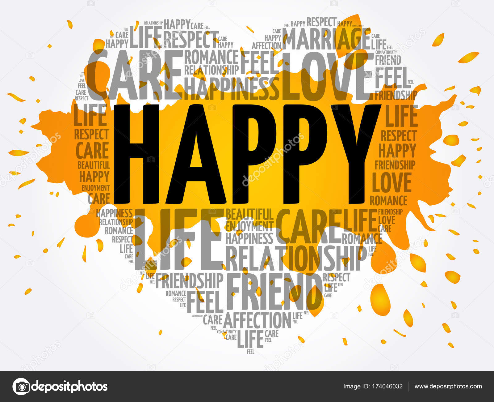 Happy word cloud collage Stock Vector Image by ©dizanna #174046032