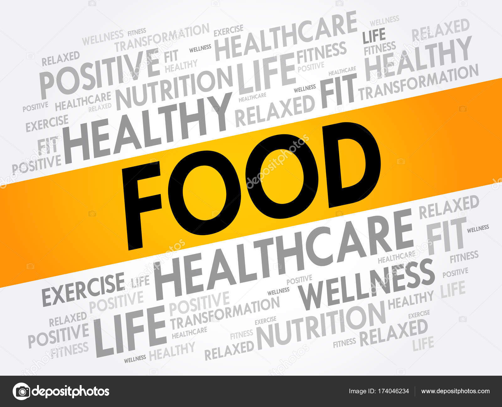 FOOD word cloud background Stock Vector by ©dizanna 174046234