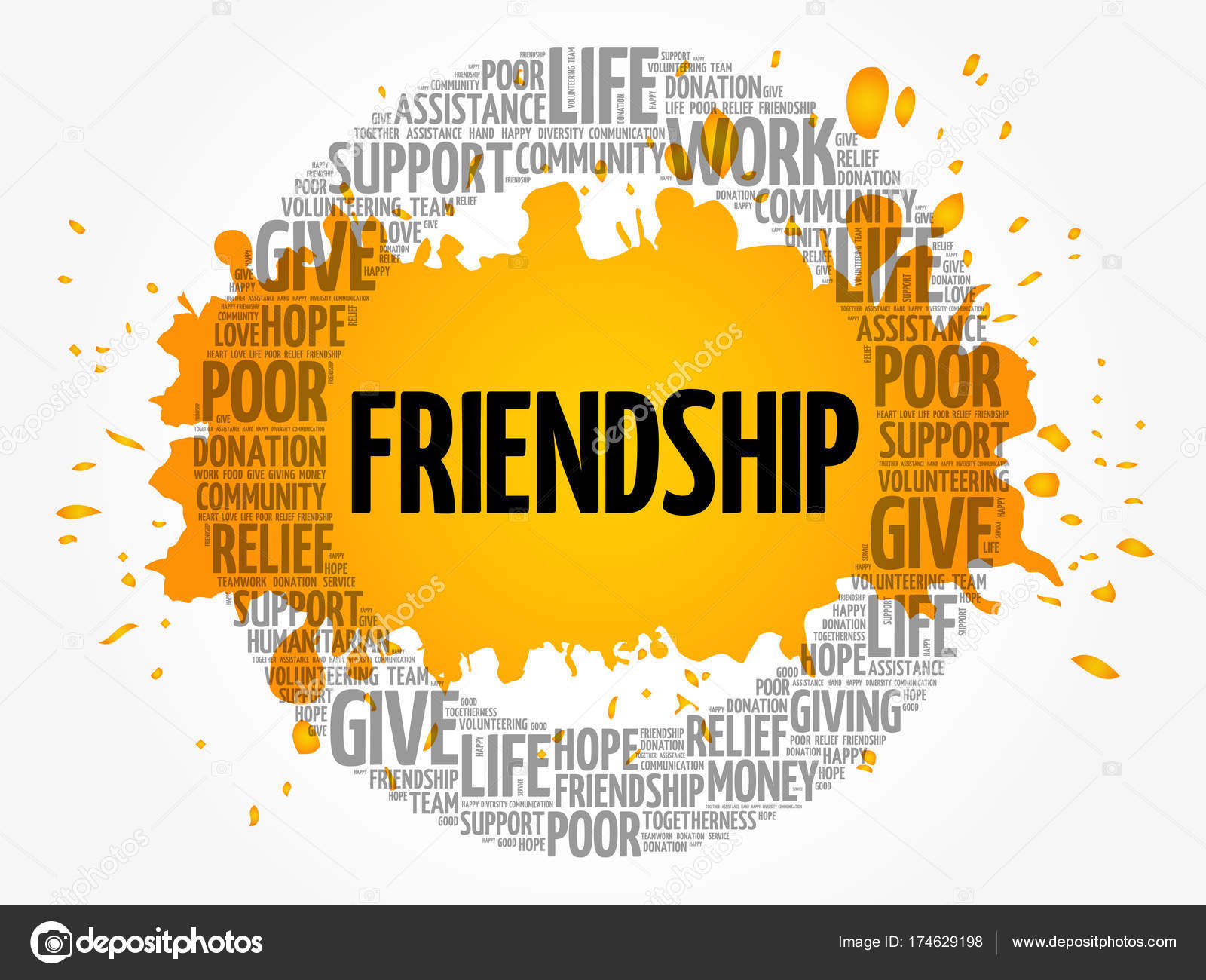Friendship word cloud collage Stock Vector Image by ©dizanna #174629198