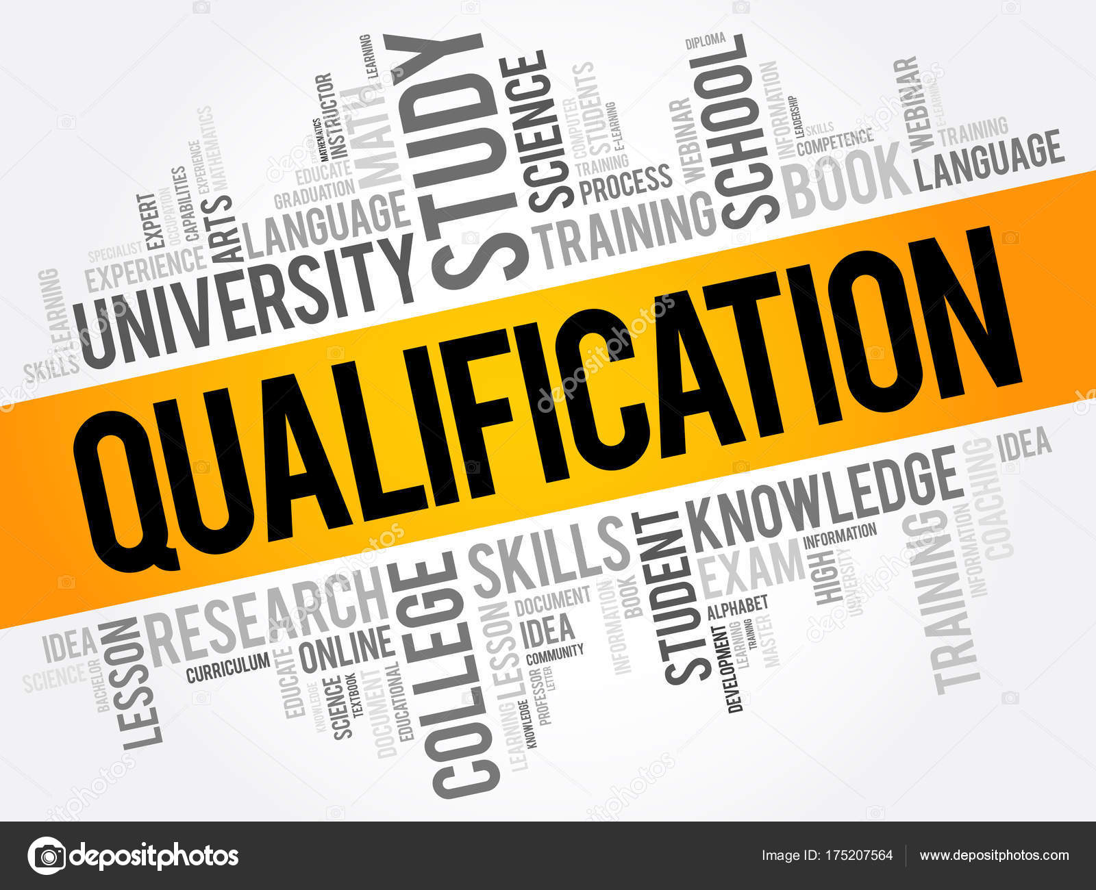 Qualification word cloud collage Stock Vector Image by ©dizanna #175207564