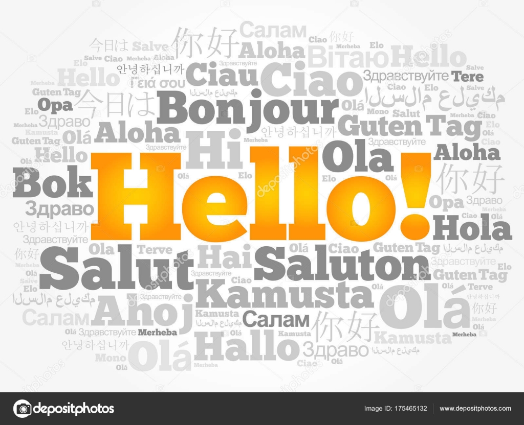 Hello word cloud in different languages Stock Vector Image by ©dizanna ...