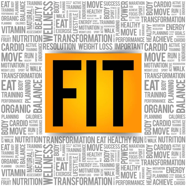 FIT word cloud background Stock Vector by ©dizanna 106950456