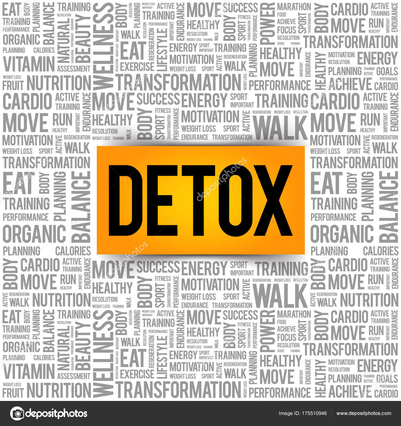 DETOX word cloud background Stock Vector Image by ©dizanna #175510946