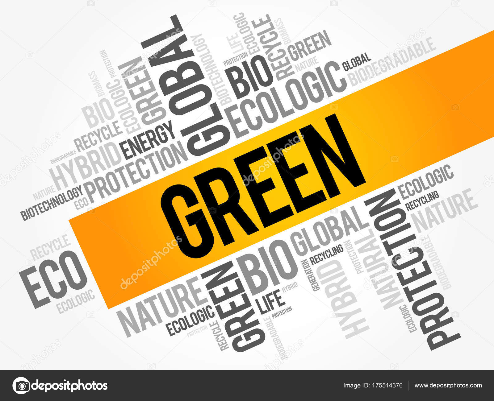 GREEN word cloud Stock Vector by ©dizanna 175514376
