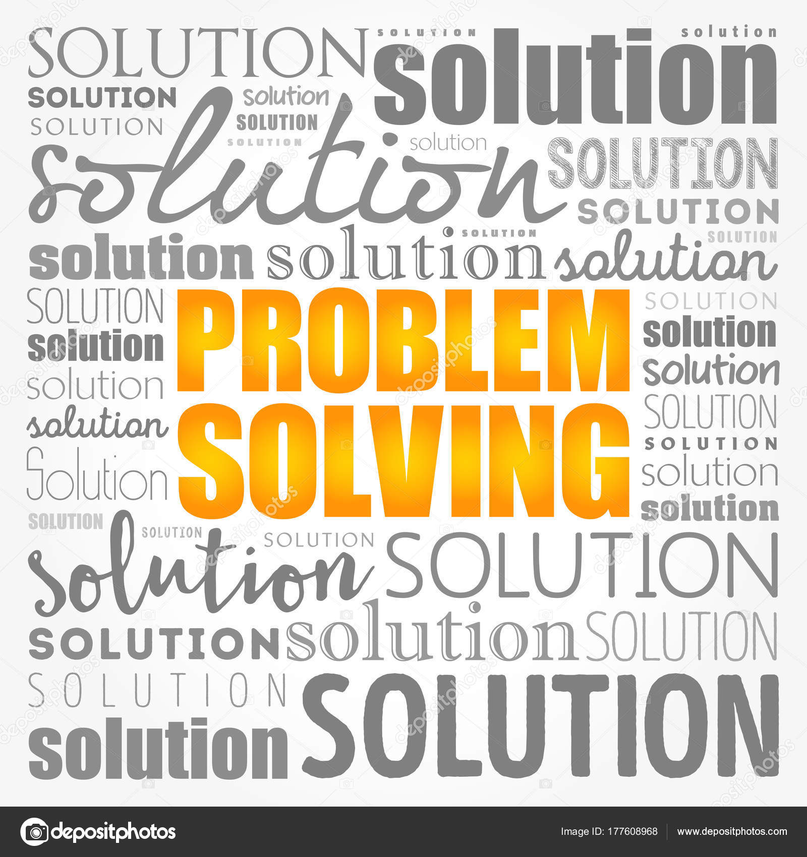 Problem solving aid word cloud collage Stock Vector by ©dizanna 177608968