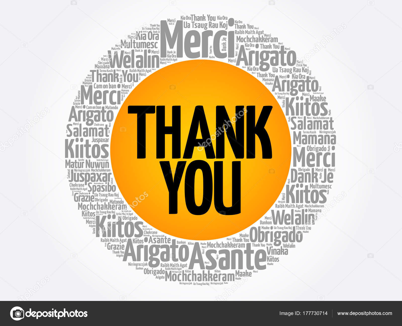 Gracias nube palabra Vector de stock por ©dizanna 177730714