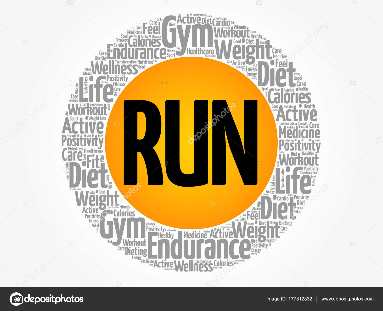 RUN circle stamp word cloud Stock Vector by ©dizanna 177812832