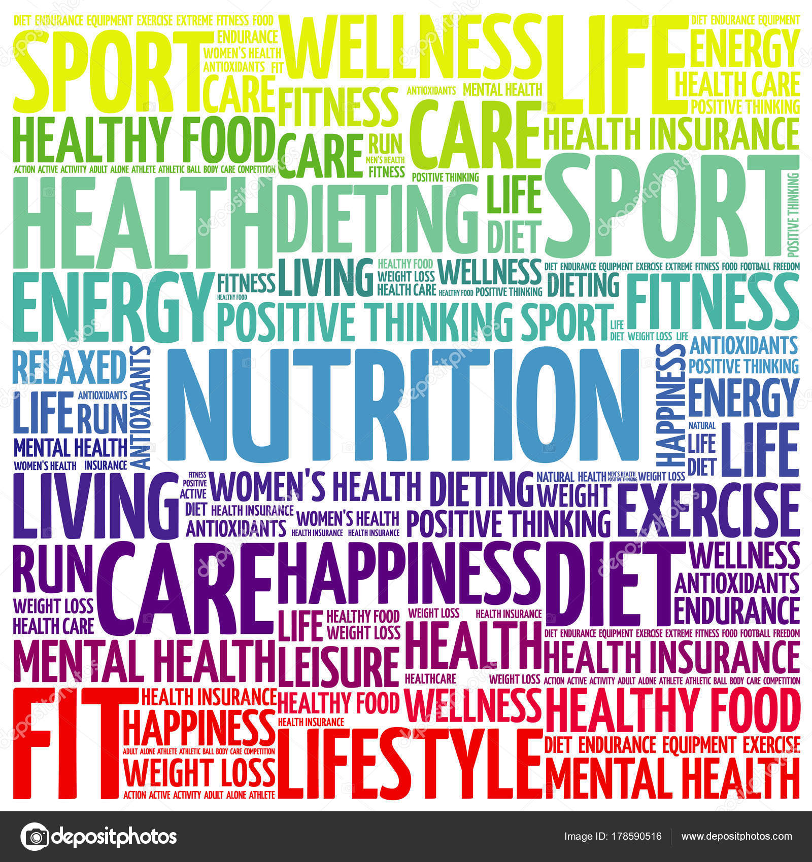 Nutrition word cloud collage Stock Vector Image by ©dizanna #178590516