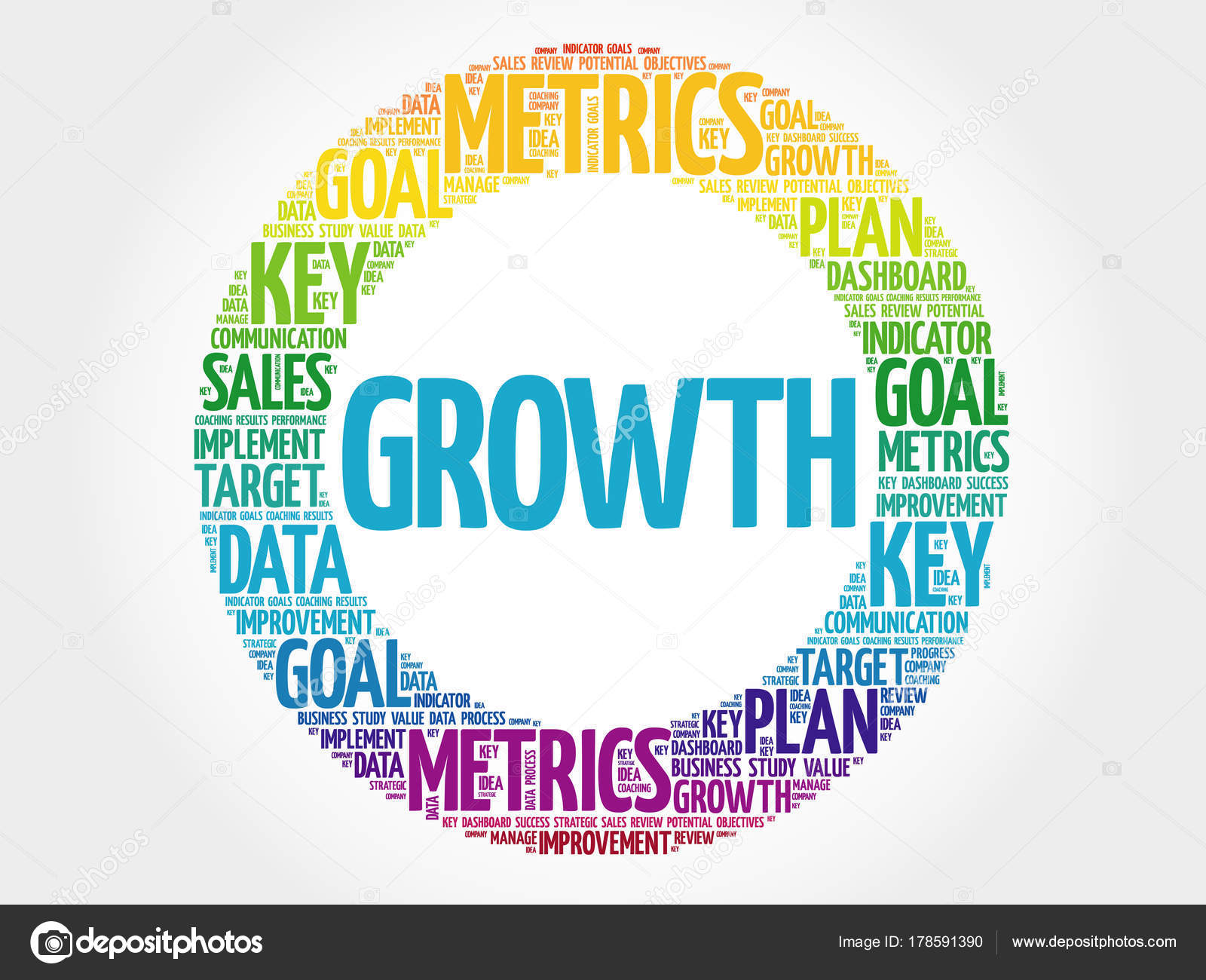 Growth circle word cloud Stock Vector Image by ©dizanna #178591390