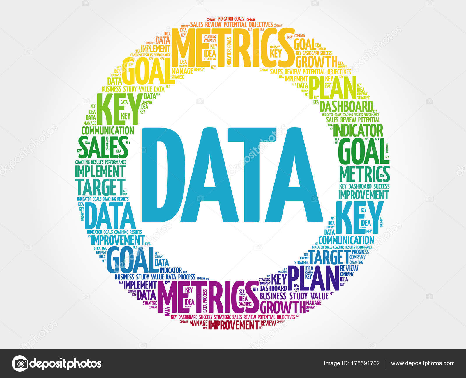 Data circle word cloud Stock Vector by ©dizanna 178591762